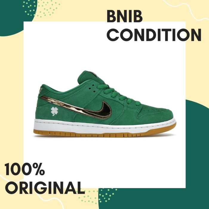 Jual Sepatu Sneakers Nike SB Dunk Low St Patrick Shamrock - 100% ...