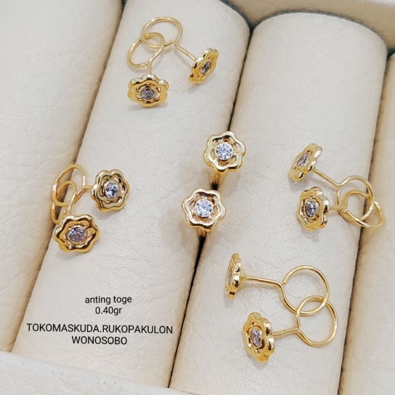 Jual Anting toge (emas asli kadar 375/8k) | Shopee Indonesia