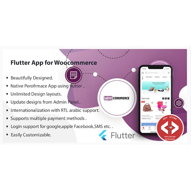 Jual Aplikasi E-commerce Flutter Multivendor Mobile app untuk WooCommerce Ios dan Android ...