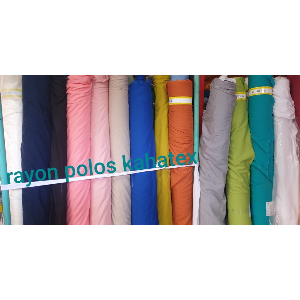 Jual bahan kain rayon premium/rayon impot kahatex 1/2m | Shopee Indonesia