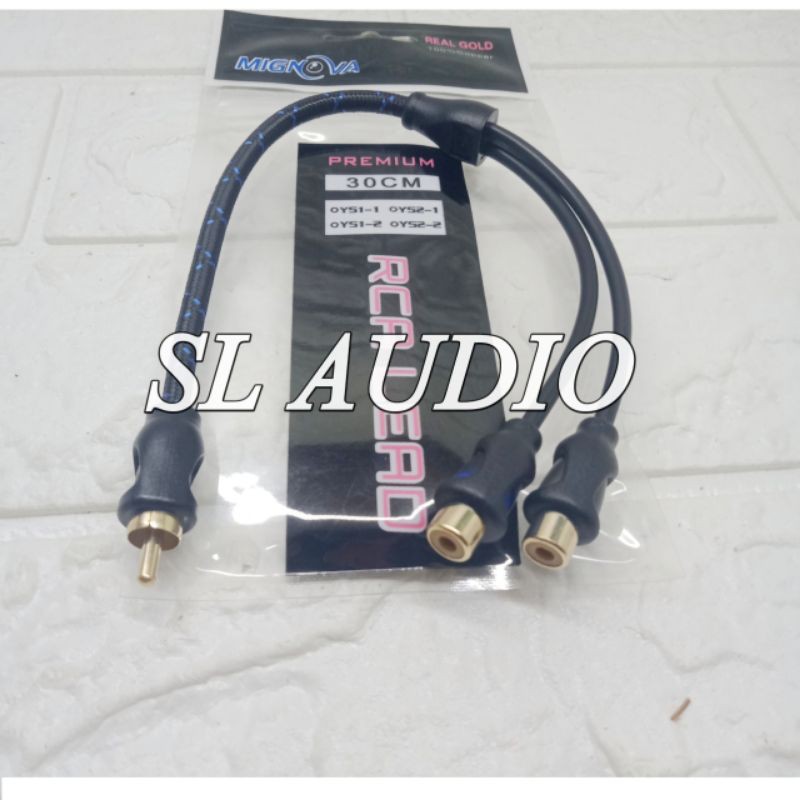 Jual Kabel Cabang Splitter RCA 1 Male 2 Female Kualitas Bagus | Shopee ...