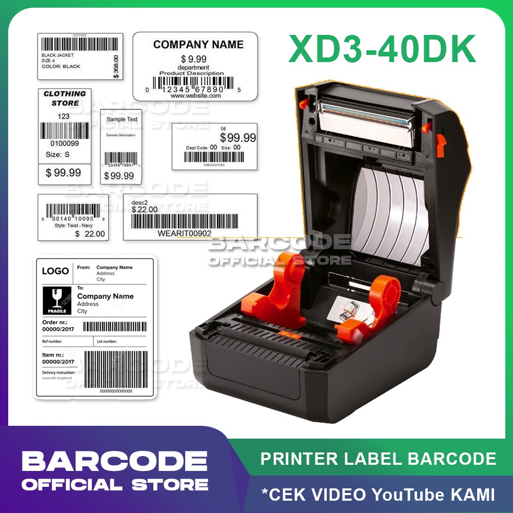 Jual Printer Cetak Stiker Label Barcode Alamat Pengiriman Bixolon XD3 ...