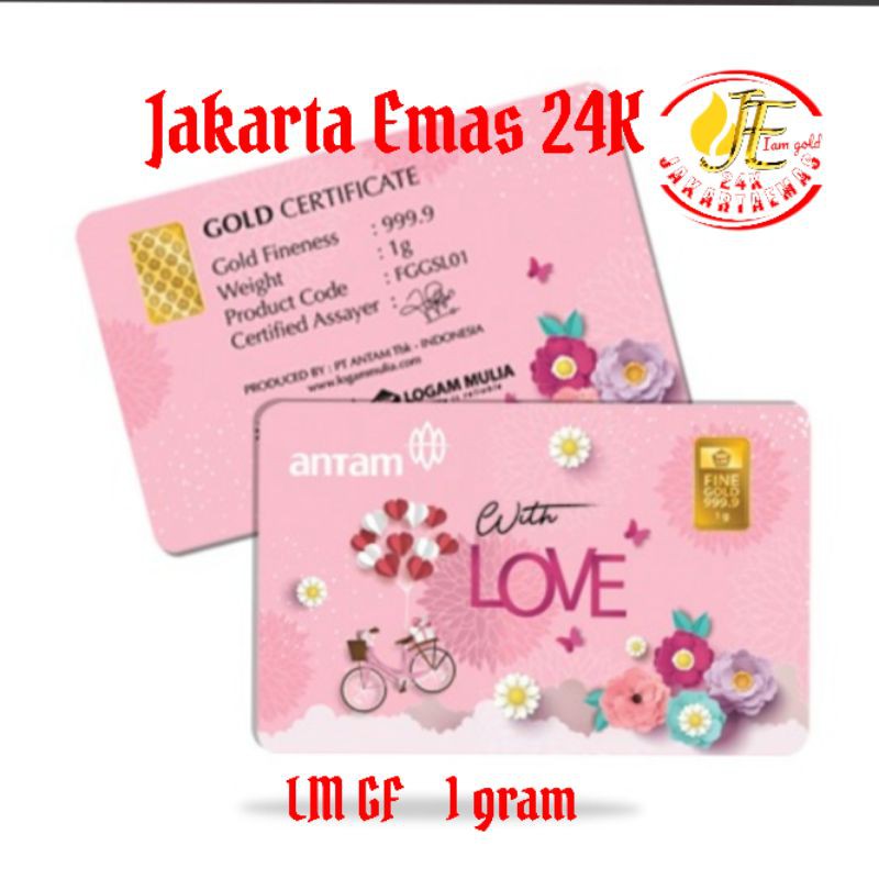 Jual emas antam 1gram gift series love | Shopee Indonesia