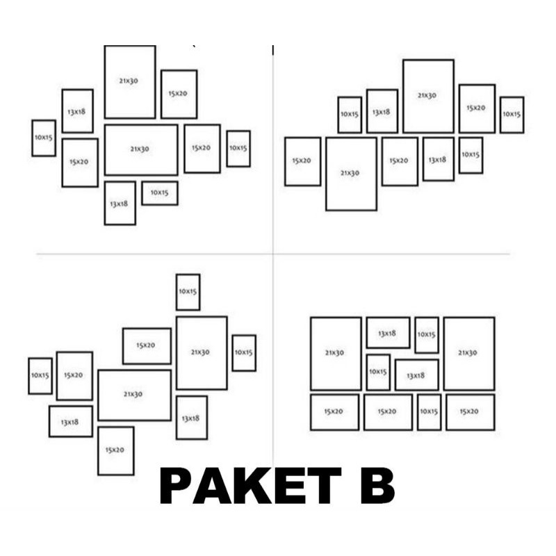 Jual Paket Hemat!! Pigura Hitam Minimalis Dekorasi /Custom Ukuran/ 4R 5R 6R 7R 8R 9R 10R ...