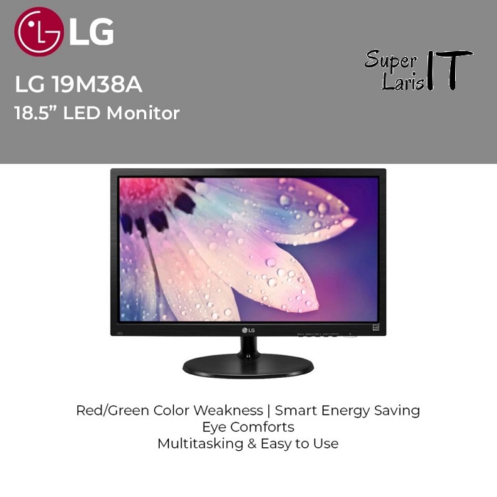 Jual Monitor LED LG 19M38A B 19 18.5 inci VGA / Monitor PC Komputer ...