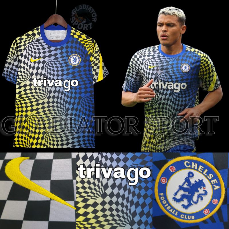Jual Jersey Chelsi New Training Prematch Trivago 2021-2022 Grade ...