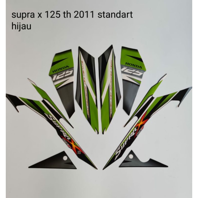 Jual STRIPING MOTOR SUPRA X 125 TAHUN 2011 STANDAR WARNA HIJAU | Shopee ...
