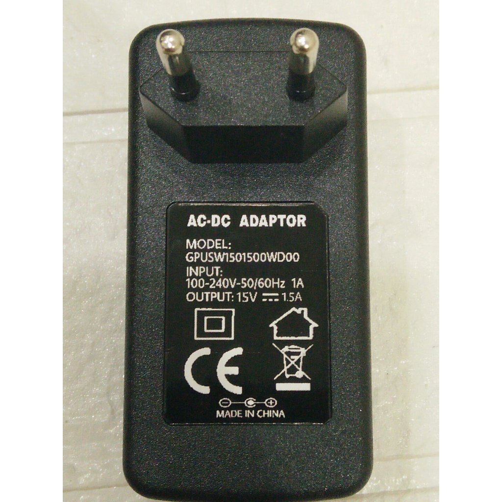 Jual Adaptor DC 15V 1.5A AC 100-240V 50/60Hz Jack DC 5.5mm X 2.5mm ...