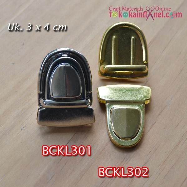 Jual BCKL3 Kunci Sodok untukTas ukuran 3x4cm (Per Satuan) | Shopee ...