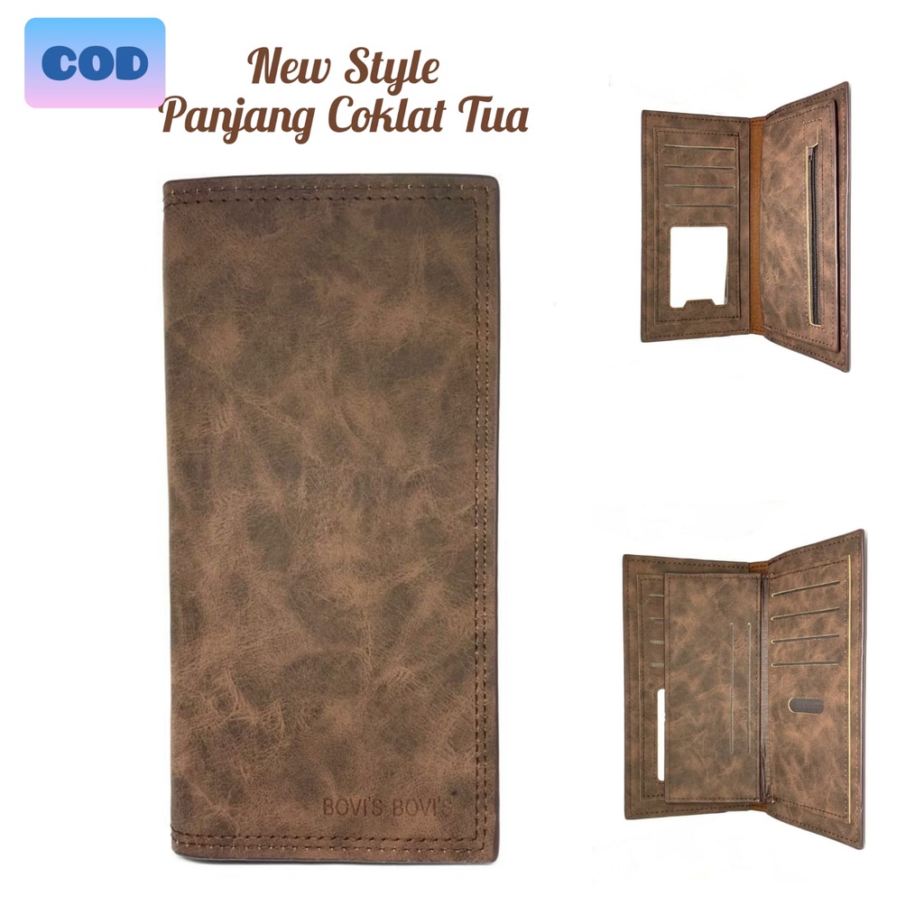 Jual Dompet Pria Dompet Laki2 Dompet Panjang Model Kartu Cabut Bahan PU ...