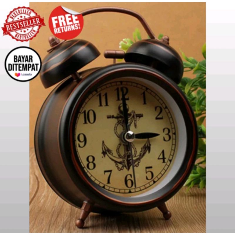 Jual Jam Weker Alarm Jam Kelasik Kering Nyaring Jam Meja Clasik ...