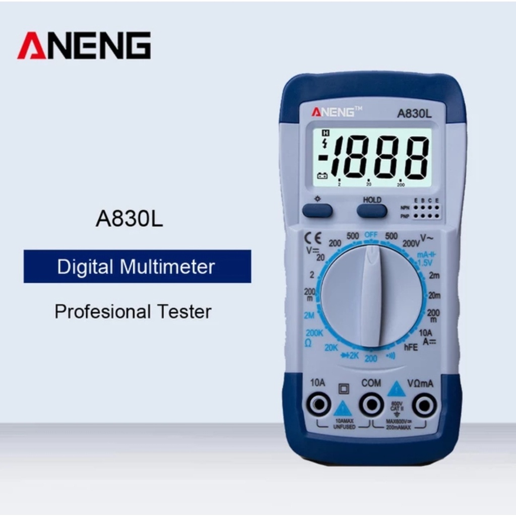 Jual Multitester Digital Aneng A830L Multimeter Avometer Alat ...