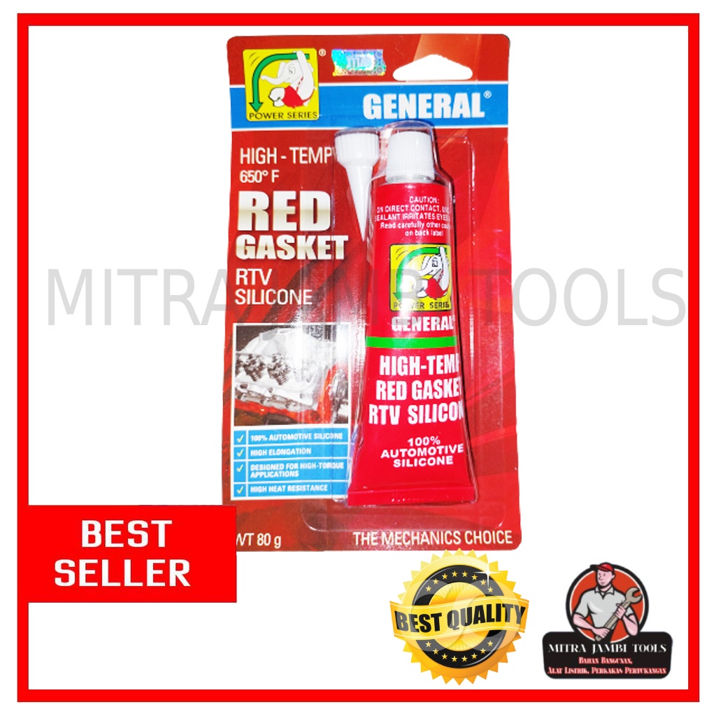 Jual LEM GASKET MERAH GENERAL BESAR 80 GRAM | Shopee Indonesia