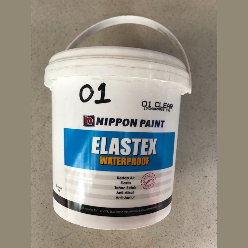 Jual NIPPON ELASTEX CAT PELAPIS ANTI BOCOR 1KG | Shopee Indonesia