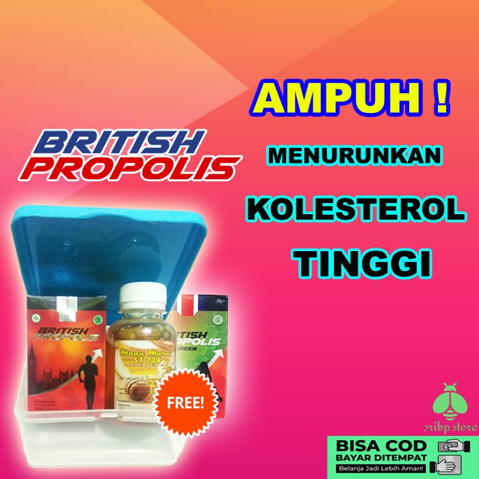 Jual BRITISH PROPOLIS Propolis Herbal Madu Vitamin Obat Kolesterol ...