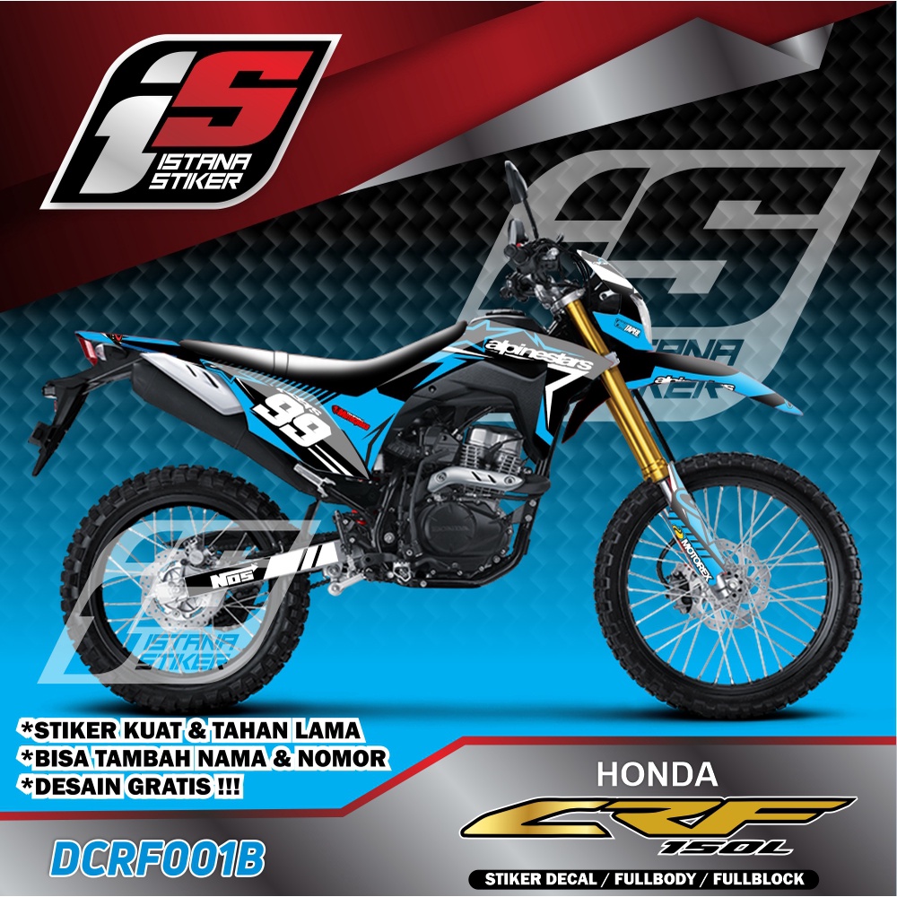 Jual Stiker Motor Stiker Decal CRF 150 Stiker CRF Stiker Decal CRF 150 ...