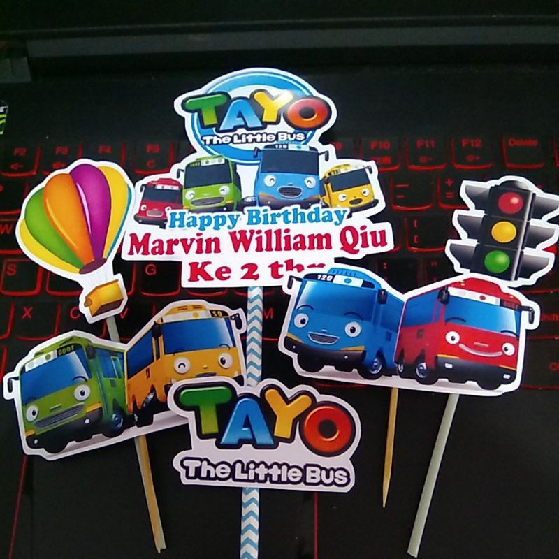 Jual tayo the little bus cake topper hiasan kue | Shopee Indonesia