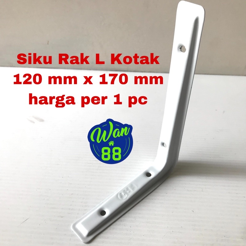 Jual Siku Rak L 120 mm x 170 mm Kotak Tebal harga per 1 pc | Shopee ...