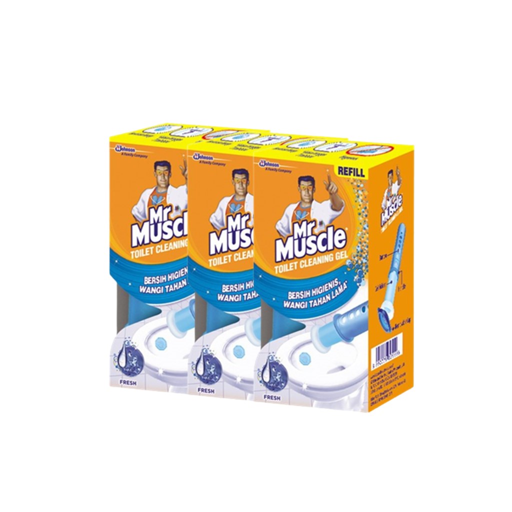 Jual Mr. Muscle Toilet Cleaning Gel Fresh Clean Refill 36 ml x3 ...