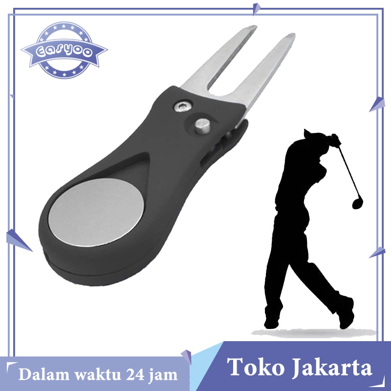 Jual Golf lapangan Divot Pitchfork Putting penanda Fork repair fork ...