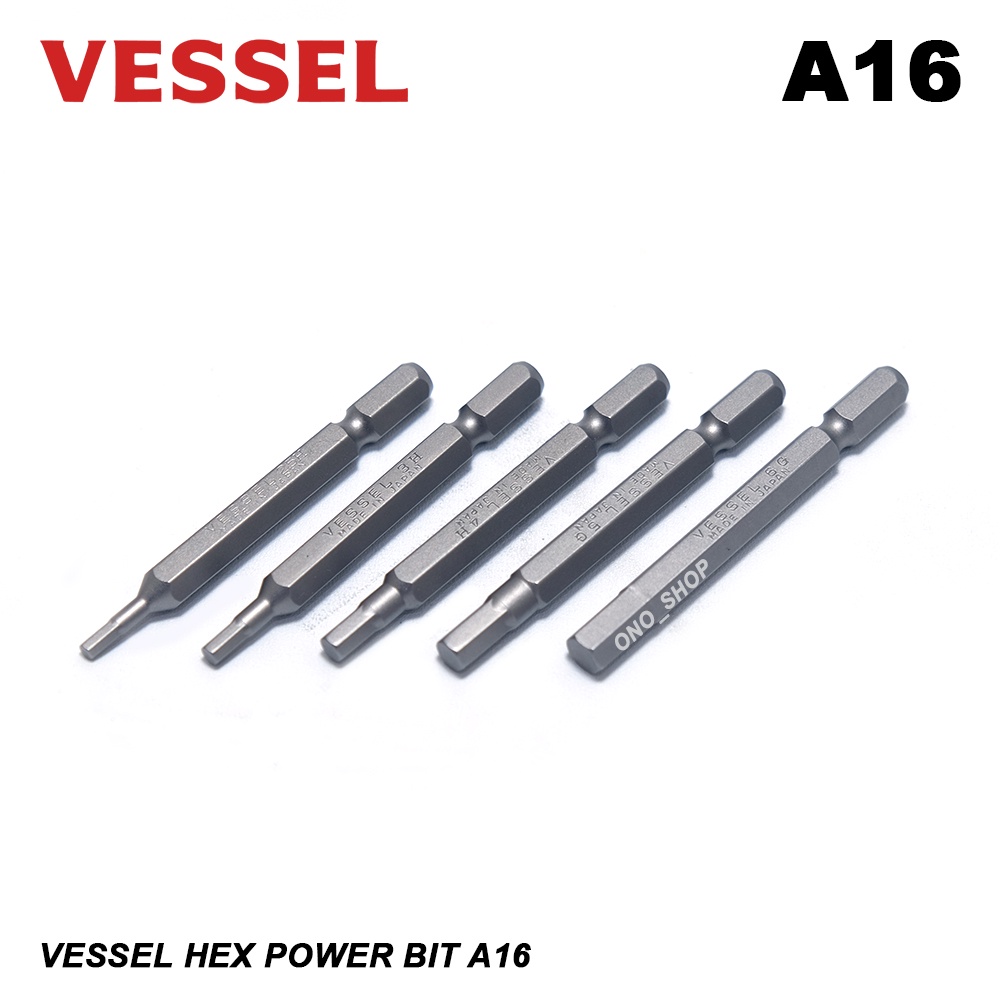 Jual Vessel Hex Power Bit A16 - Mata Hexagonal - Made in Japan | Shopee ...