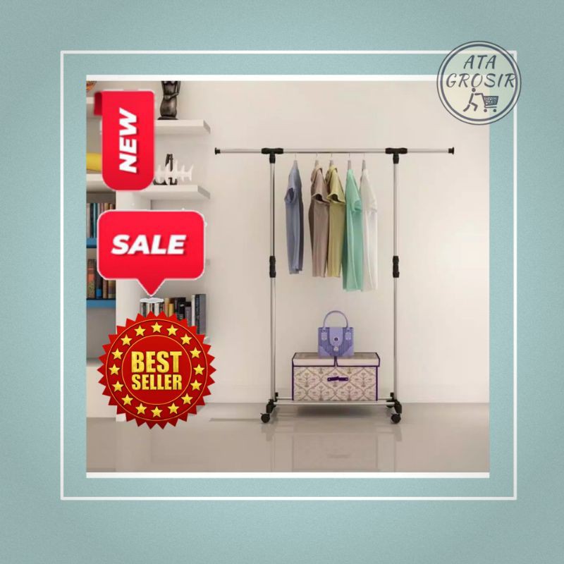 Jual Stand Hanger DOUBLE - DOUBLE POLE Rak Gantungan Jemuran Baju ...