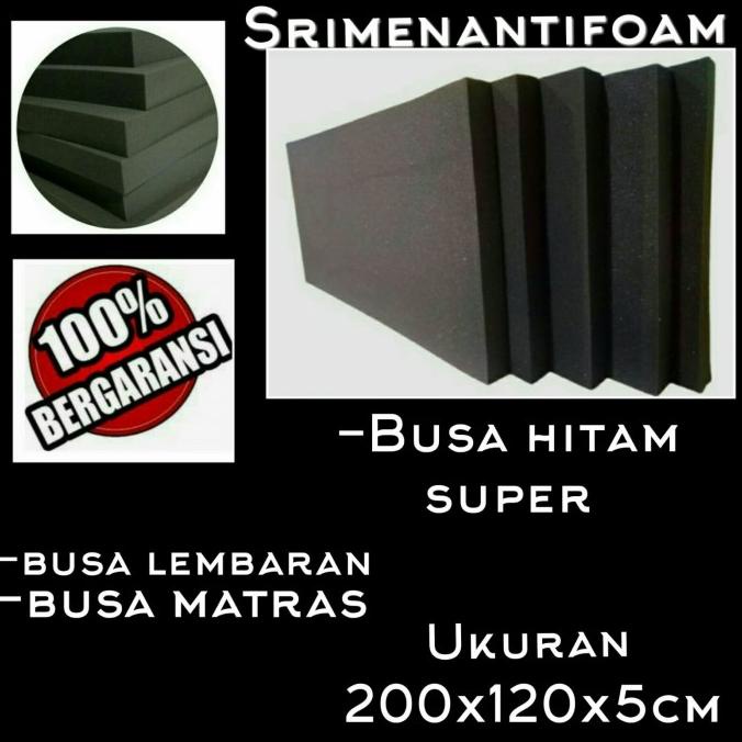 Jual Busa Lembaran/Busa Hitam/Busa Matras Ukuran 200X120X5Cm | Shopee ...