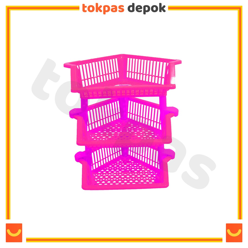 Jual Rak Plastik Segitiga 3 Tingkat Multi Rack A 19 Lion Star LS-094 ...