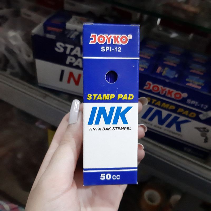 Jual stamp pad ink 50CC biru/ungu/hitam | Shopee Indonesia