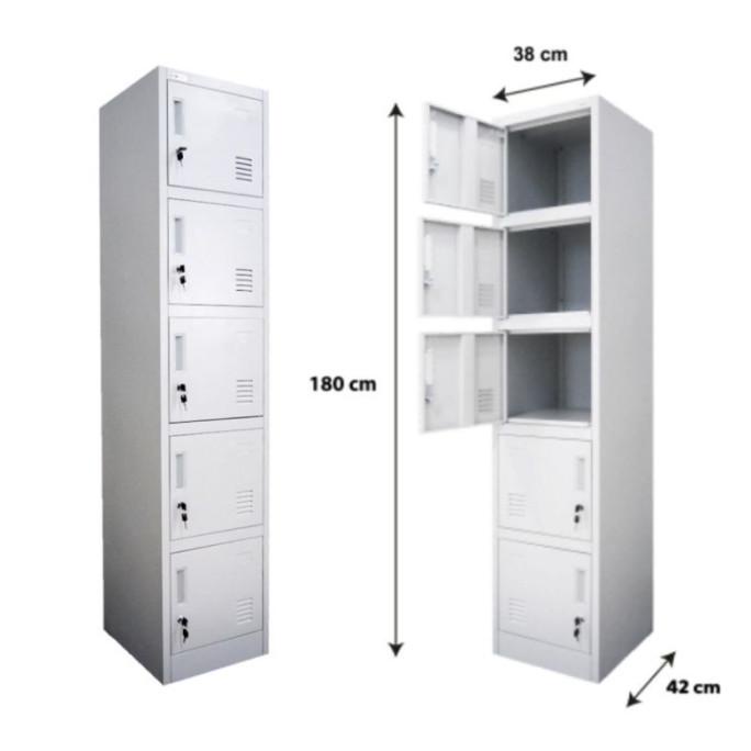 Jual Locker Sap Lk 005 Locker Besi 5 Pintu Lemari Besi Lemari File ...