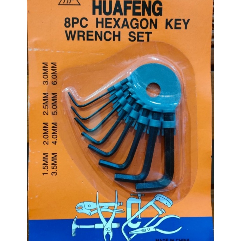 Jual Kunci L 8 Pcs / Hexagon Key Wrench Set Huafeng 8Pcs Murah dan ...