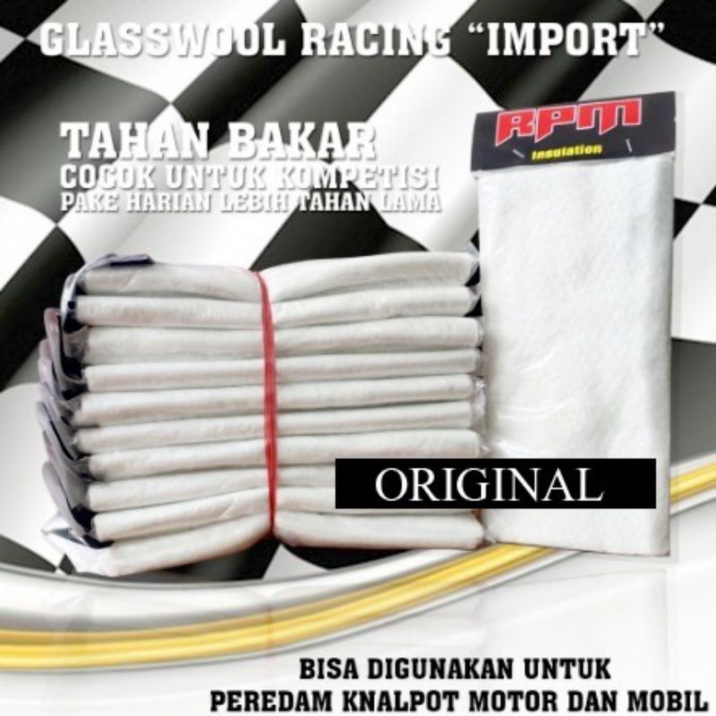 Jual GLASSWOOL RACING/PEREDAM KNALPOT /WOVEN ROVING / FIBERGLASS CLOUTH ...