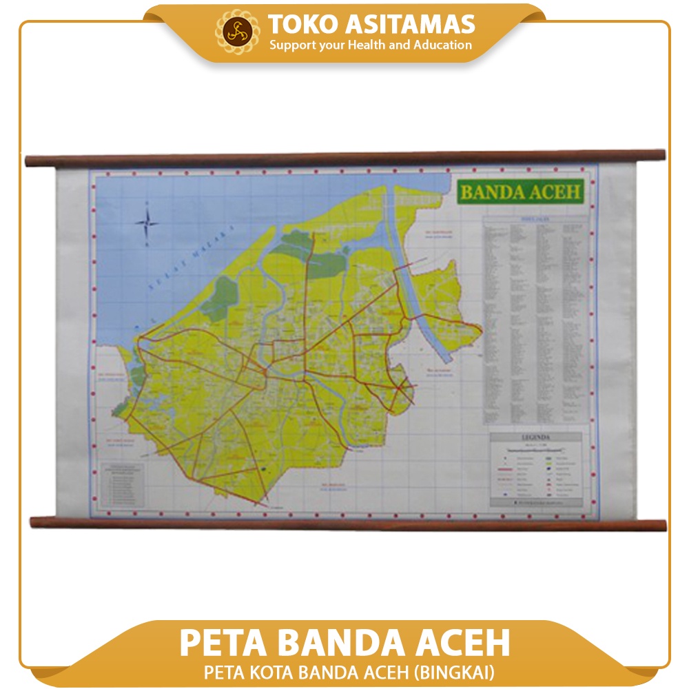 Jual Peta Kota Banda Aceh (Bingkai) | Shopee Indonesia
