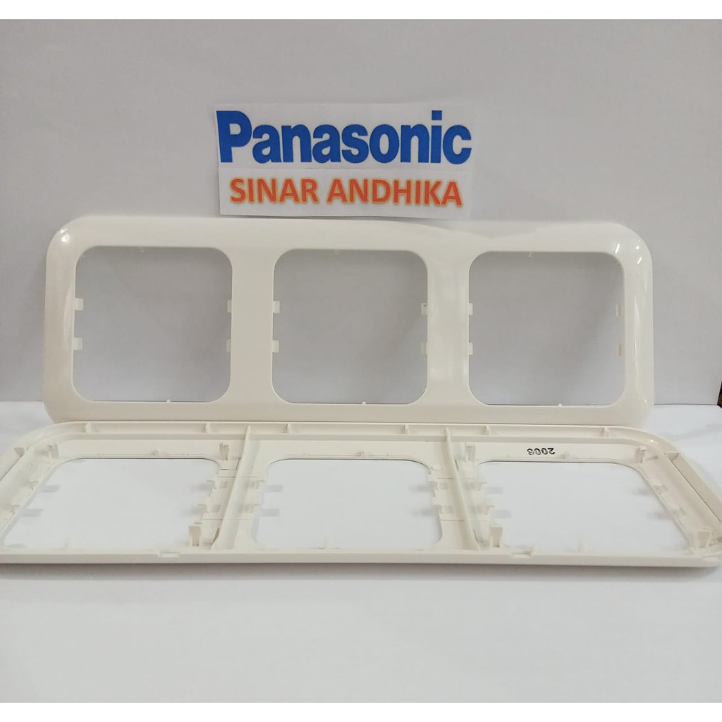 Jual FRAME SAKLAR TRIPLE 3 GANG 6 DEVICE PUTIH PANASONIC WEJ 7823 ...