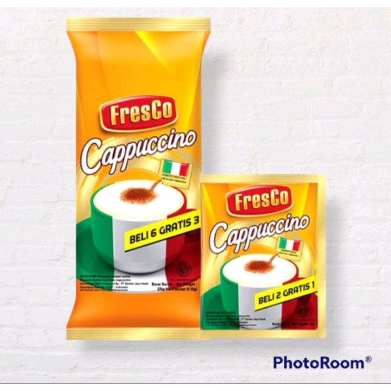Jual Kopi Fresco Cappucino beli 6 gratis 3 ( isi 9 sachet) | Shopee ...