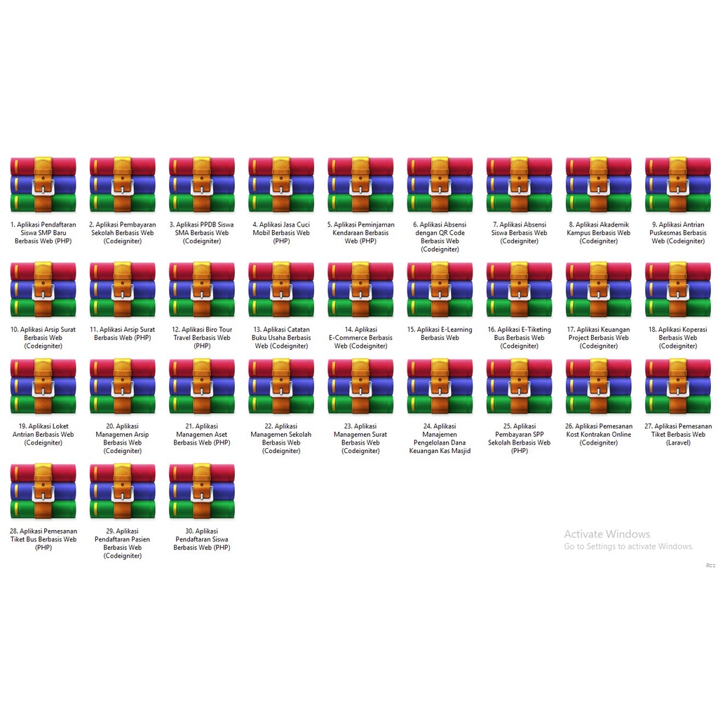 Jual [PAKET A] - Kumpulan Referensi Source Code Program Aplikasi Sistem ...