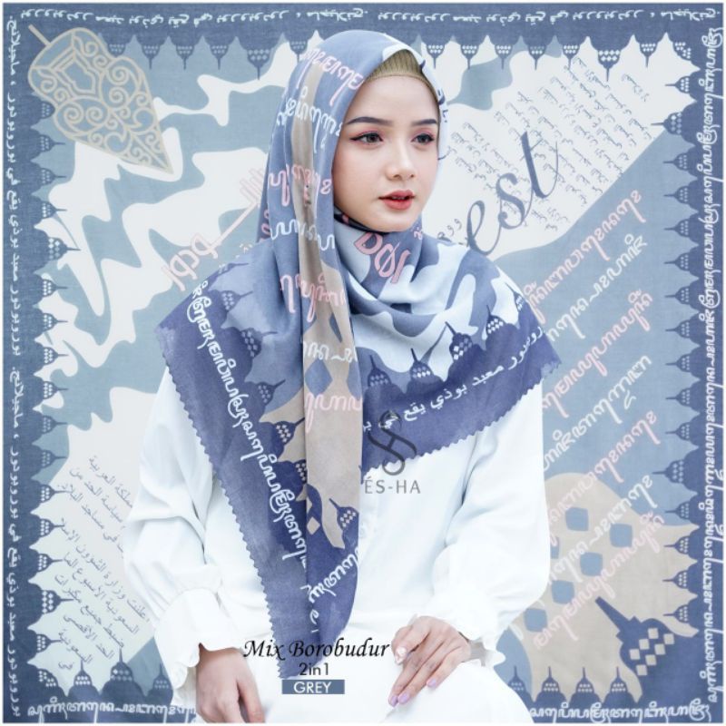 Jual (Grosir)Jilbab Arab Jawa/Borobudur wayang/Hijab krudung voal LC ...