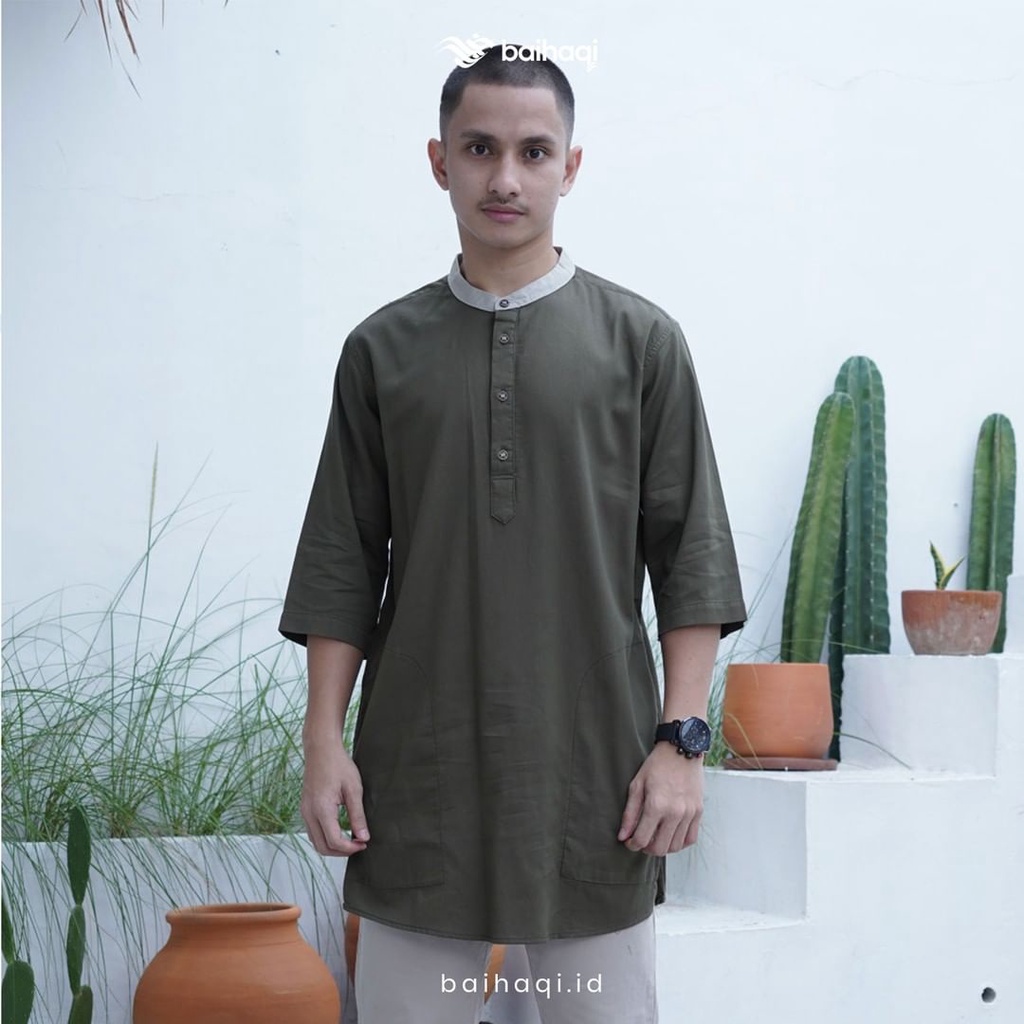 Jual Gamis Kurta Pria Lengan 3/4 BAIHAQI BK86 Nassir ORIGINAL Premium ...