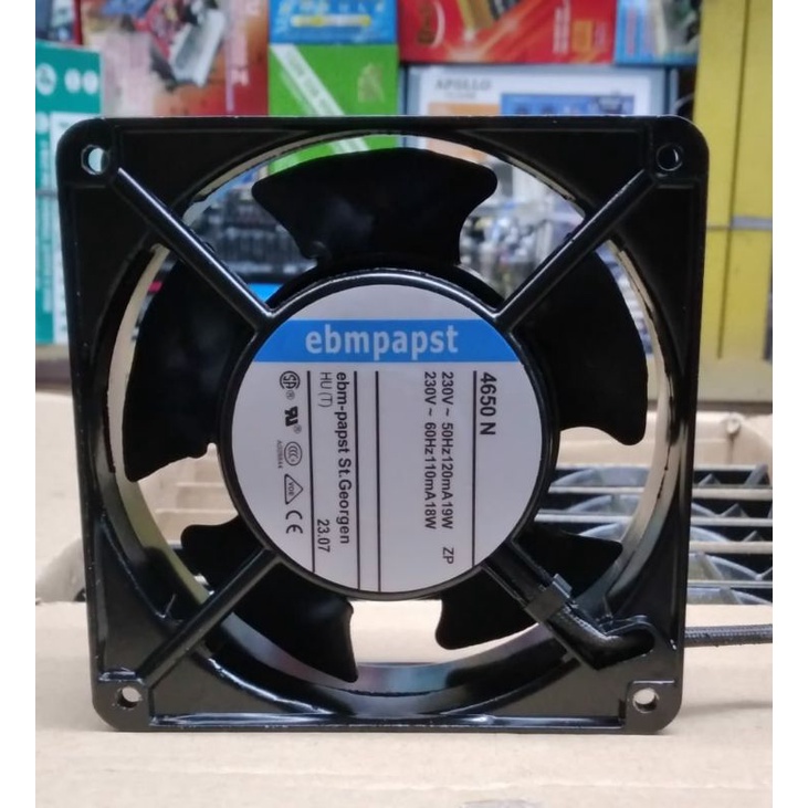 Jual Cooling Fan AC 220V EMB-PAPST 12cm x 12cm | Shopee Indonesia