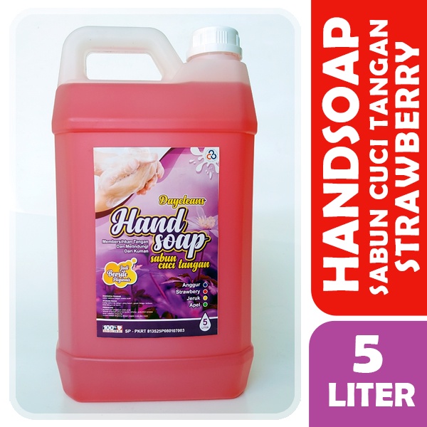 Jual Handsoap 5 liter Hand wash atau Sabun Cuci Tangan Cair (STRAWBERRY ...