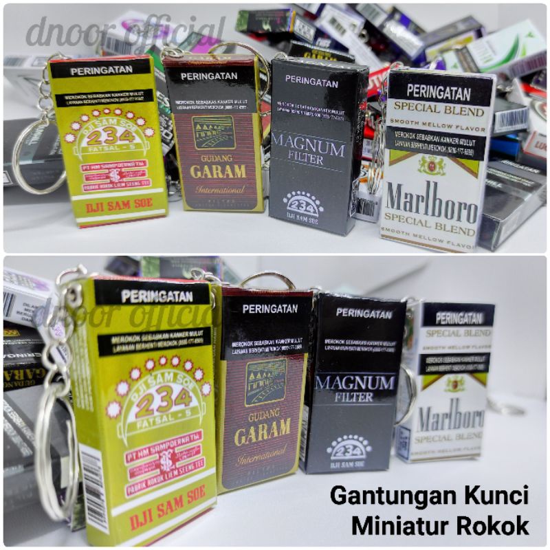 Jual Gantungan Kunci Miniatur Rokok Roko Mini Murah | Shopee Indonesia