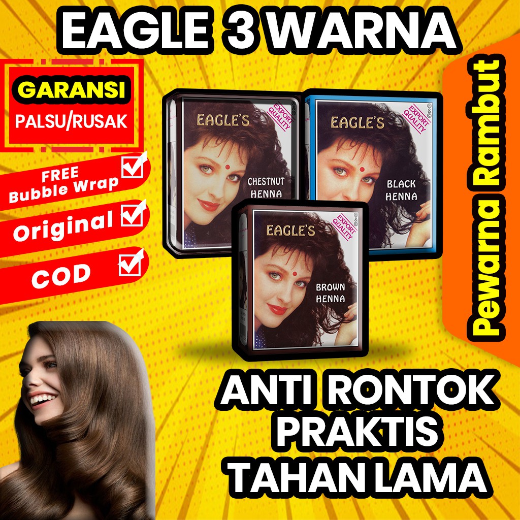Jual Original Sachetan Cat Rambut Herbul dan Eagles | Pewarna Rambut ...