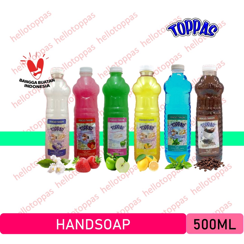 Jual GROSIR Toppas Sabun Cuci Tangan / Hand Soap 500ml (jasmine ...