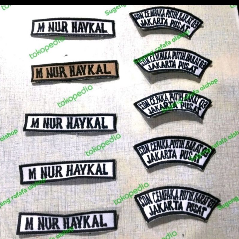 Jual Bed Nama Sekolah dan Lokasi | Bordiran Bed Nama Sekolah SD SMP SMA | Shopee Indonesia