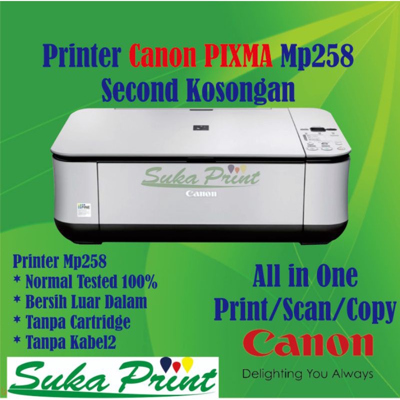 Jual Print/Scan/Copy Canon PIXMA Mp258 Kosongan Tanpa Cartridge ...
