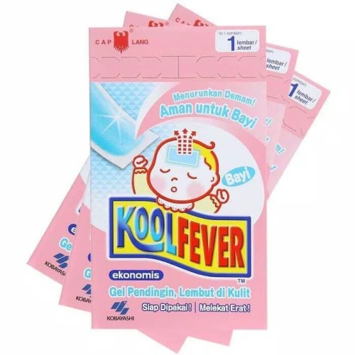 Jual KOOL FEVER Baby Plester Obat Penurun Panas Demam Pada Anak ...