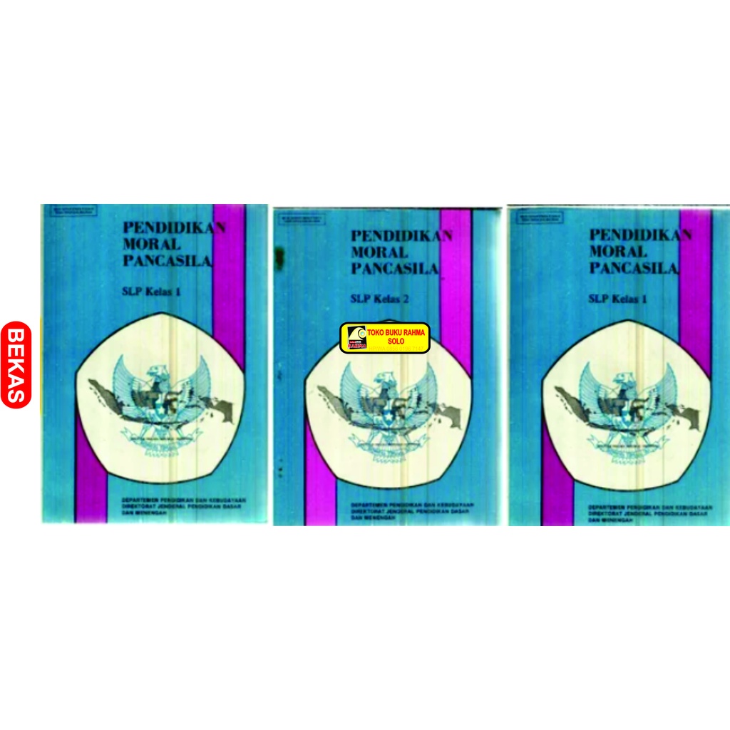 Jual PENDIDIKAN MORAL PANCASILA SLTP SMP KELAS 1 2 3 th 1980 Departemen ...