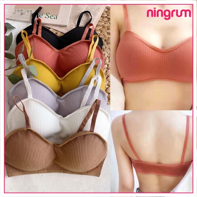Jual Ningrum - Pakaian Dalam Bra Wanita BH Wanita Tanpa Kawat Bh Busa Import Seamless Gaya Korea ...