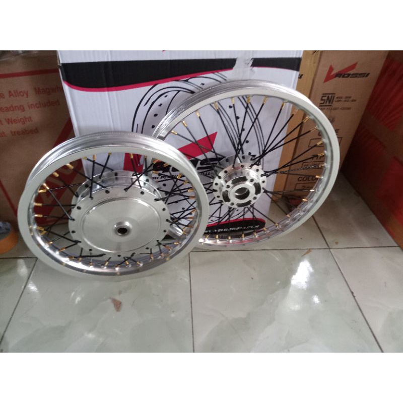 Jual velg jari jari x ride 115/125 model cross trail ring 14/17 | Shopee Indonesia