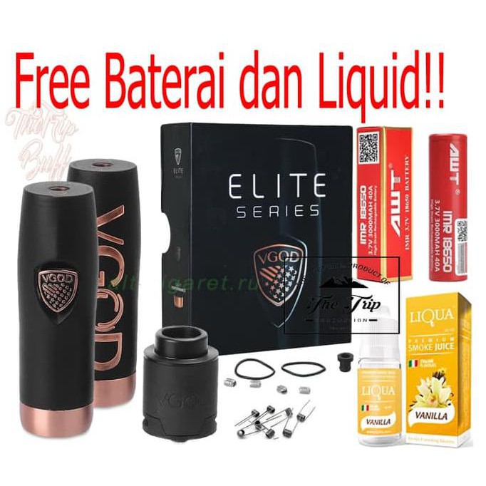 Jual Paket Ngebul Vape Vgod Elite Rda Series Pro Mech Mod Mirror Clone ...